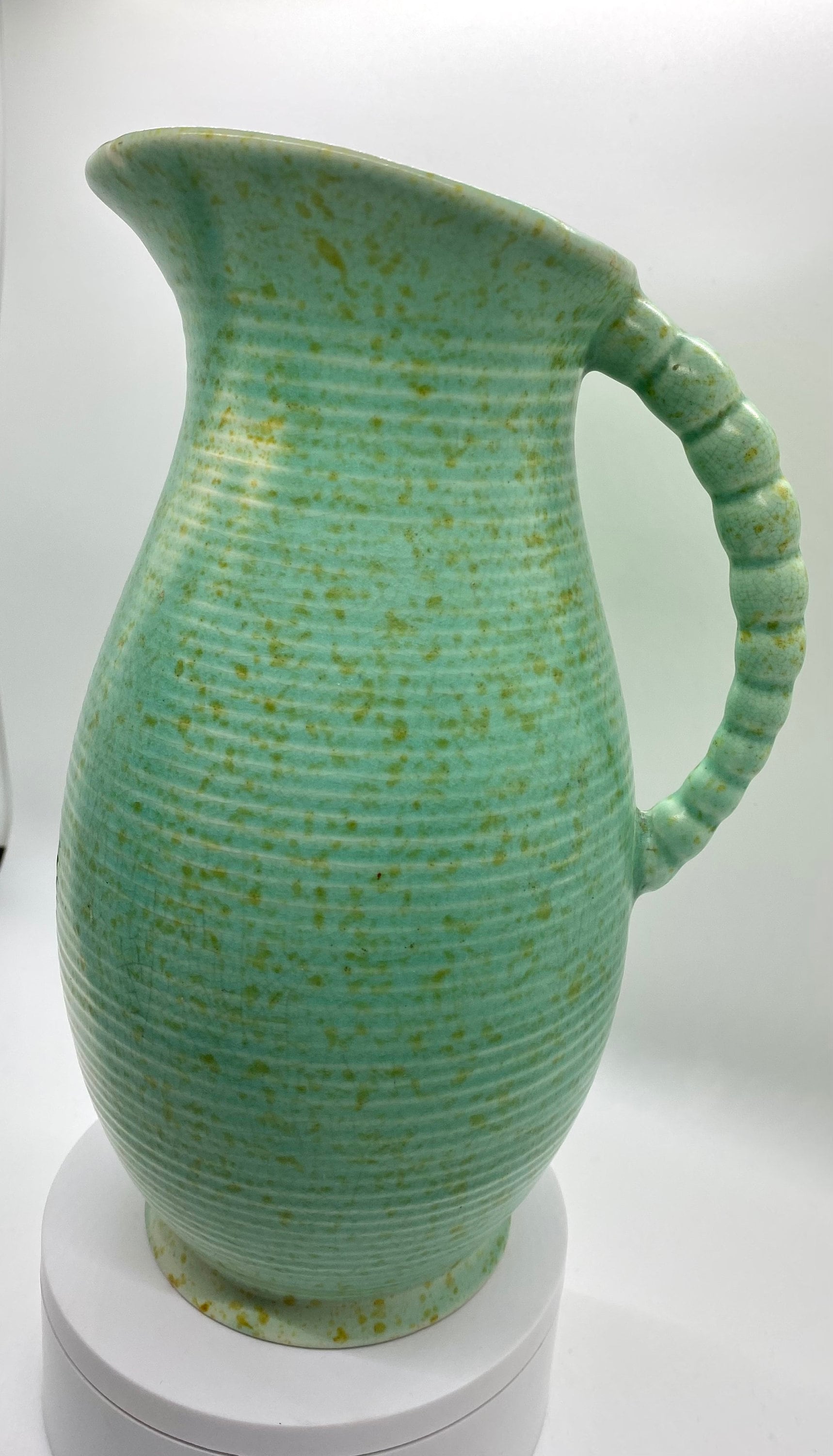 Art Deco Shorter and Sons Jug/vase, Pottery, Glazed in Green, Made in ...