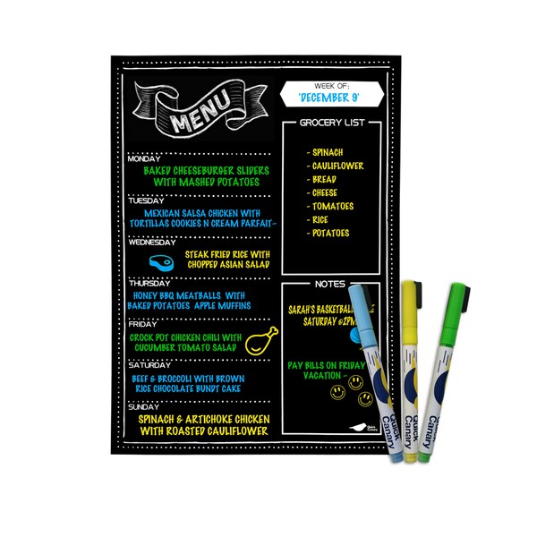 Magnetic Menu Board - Etsy