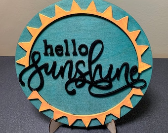 Wooden Teal Sign - Etsy