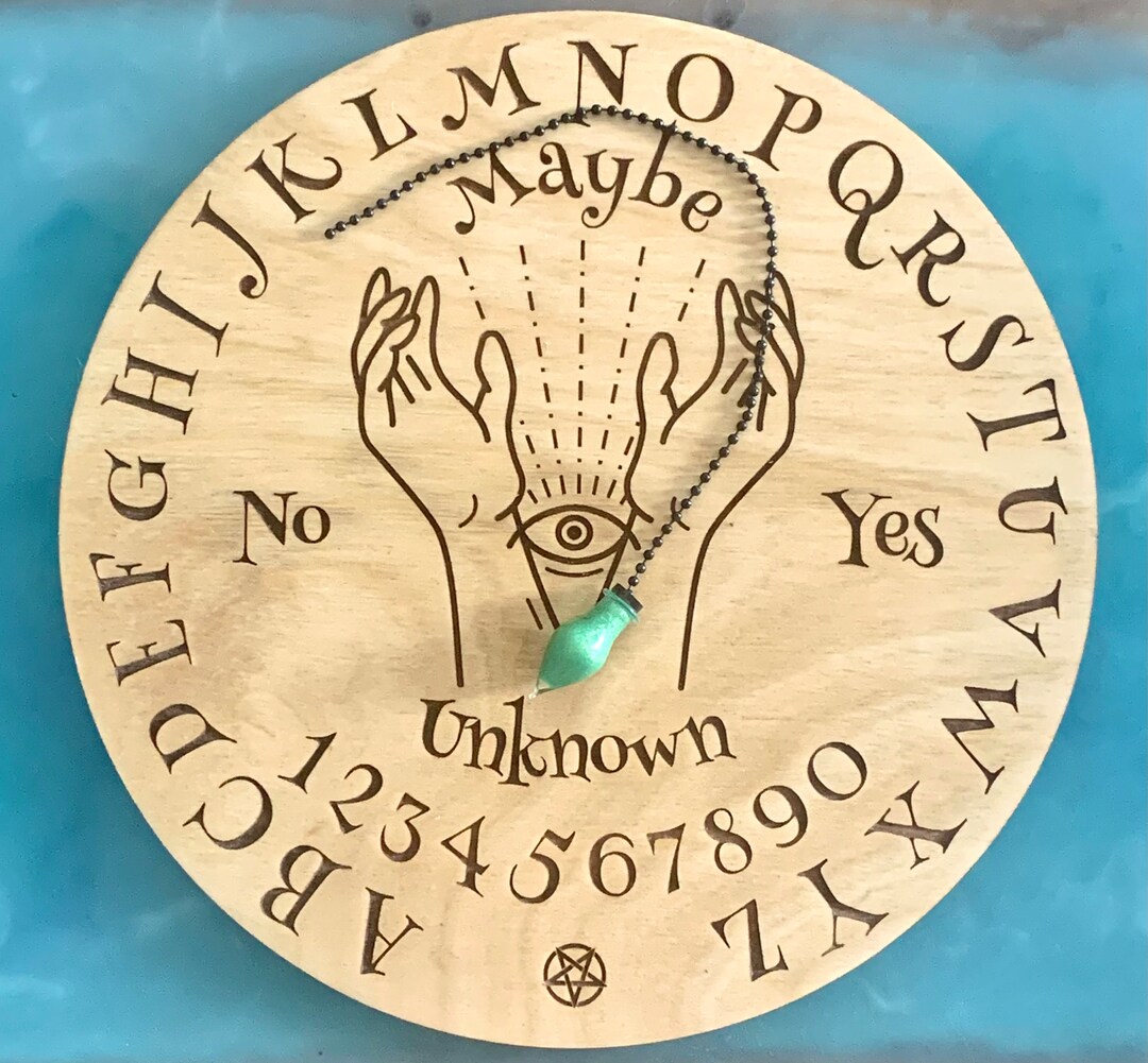 Pendulum Board, Wooden Engraved Pendulum Board - Etsy