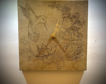 Hummingbird Wall Clock | Etsy