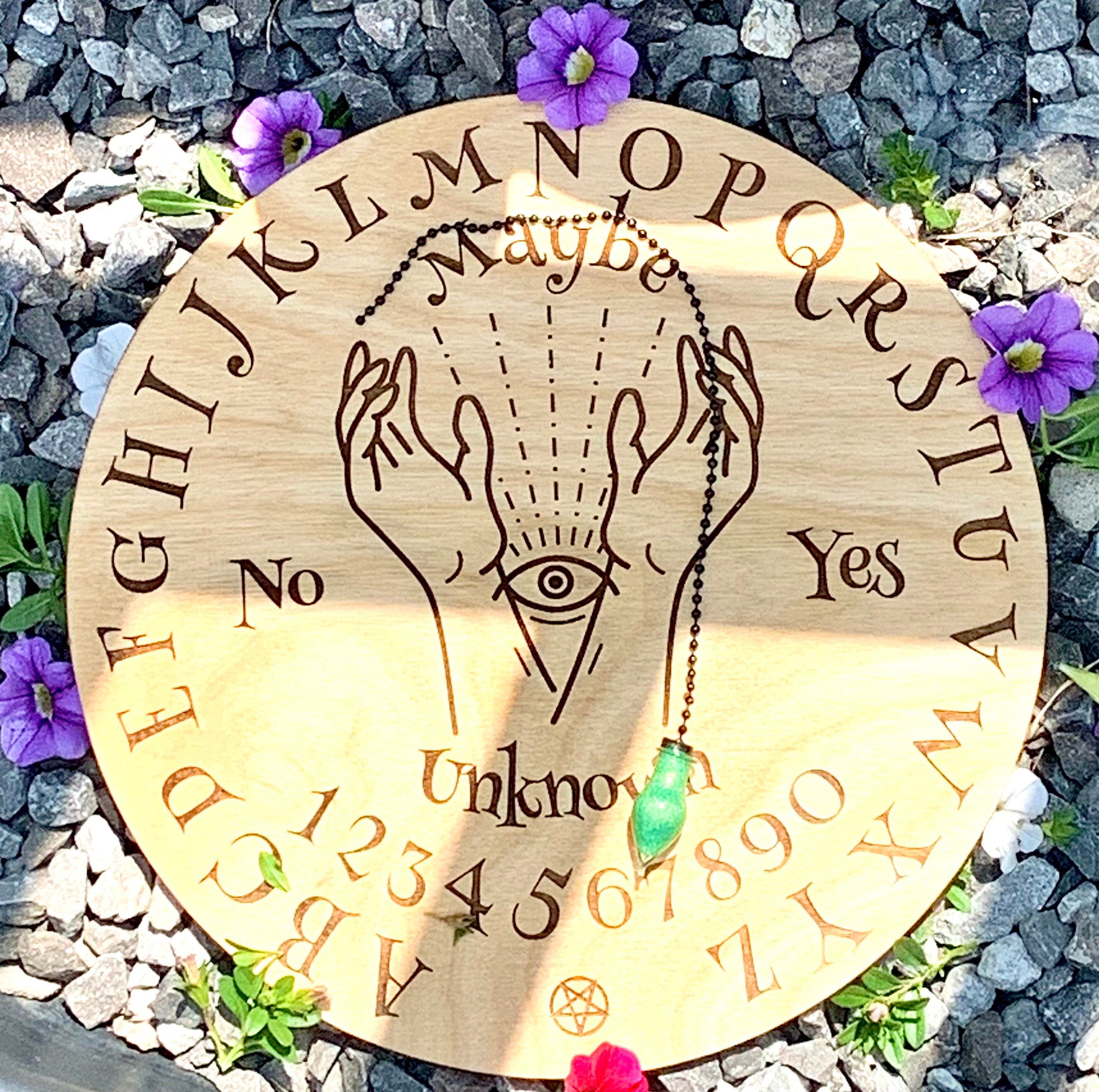 Pendulum Board, Wooden Engraved Pendulum Board - Etsy