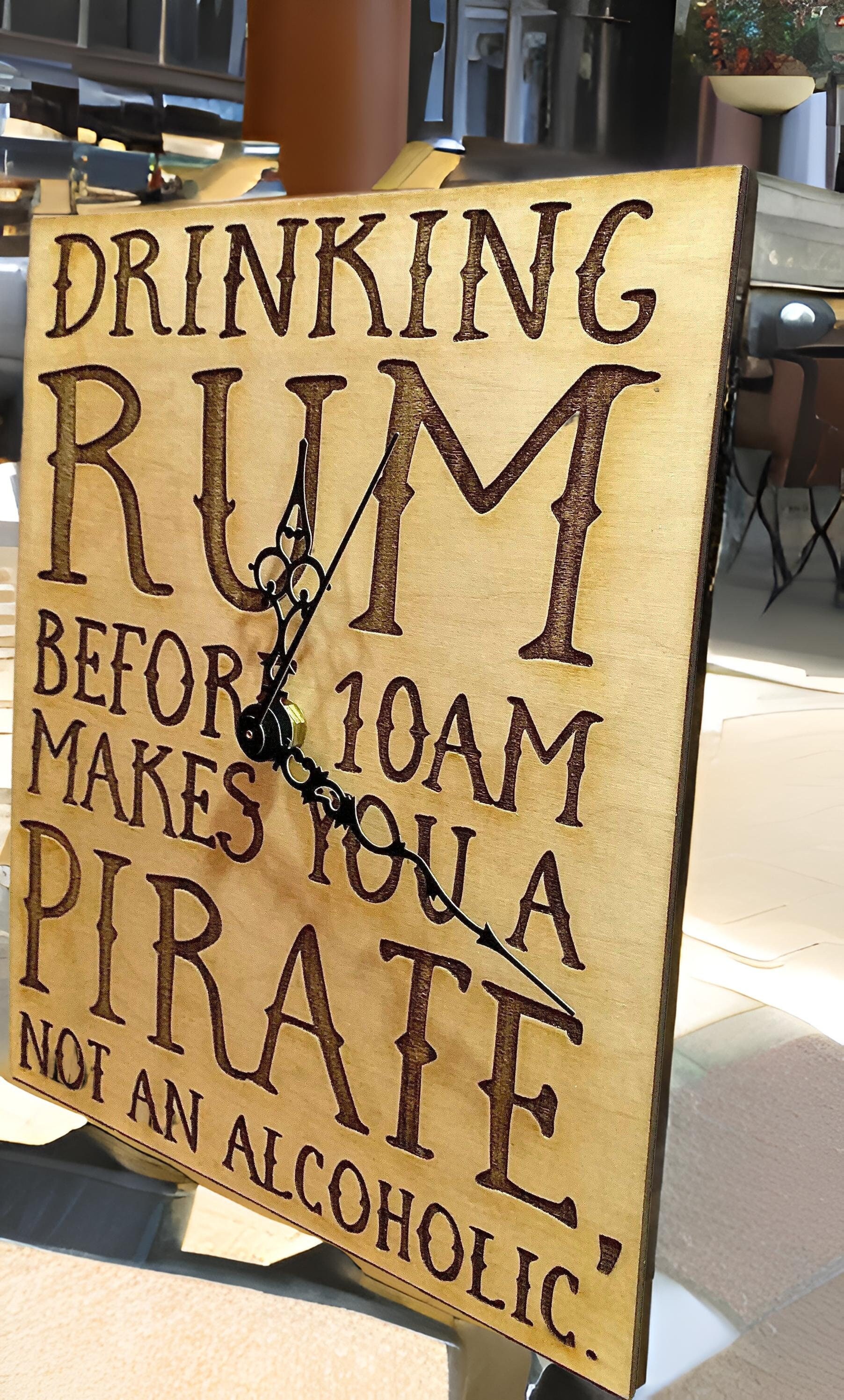 Drinking Rum Before 10AM Makes You a Pirate, Not an Alcoholic Clock ...