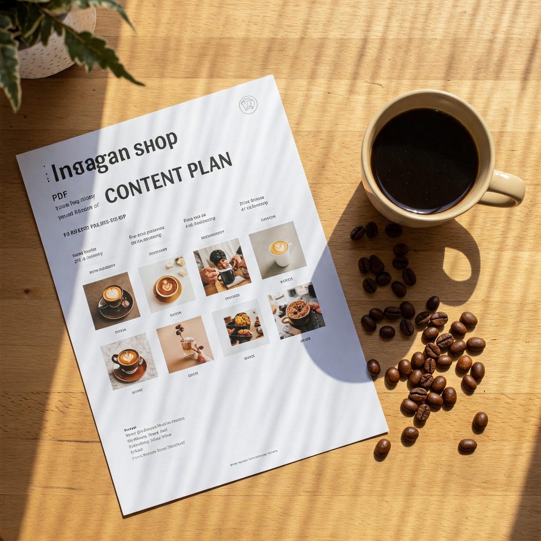 30day Instagram Content Calendar for Coffee Shops- Social Media ...