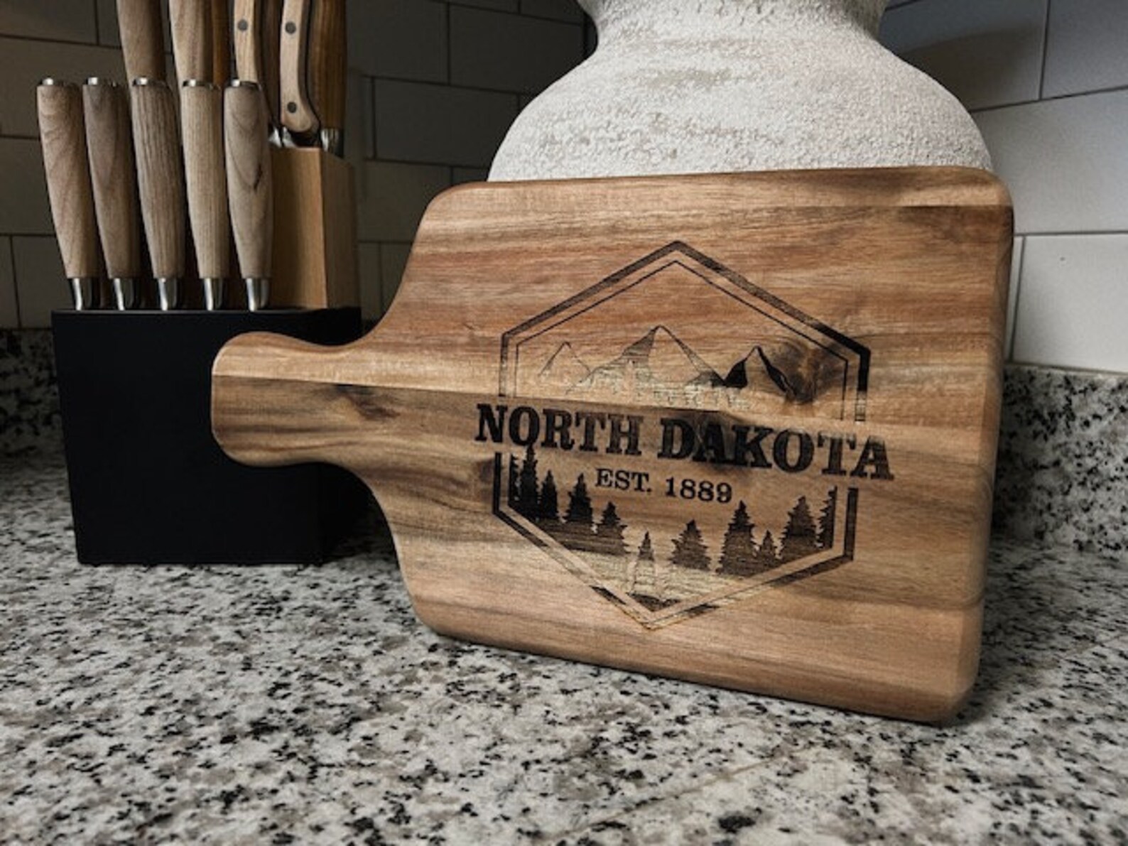 Custom State Cutting Board Border – Personalized Kitchen Decor – Unique ...