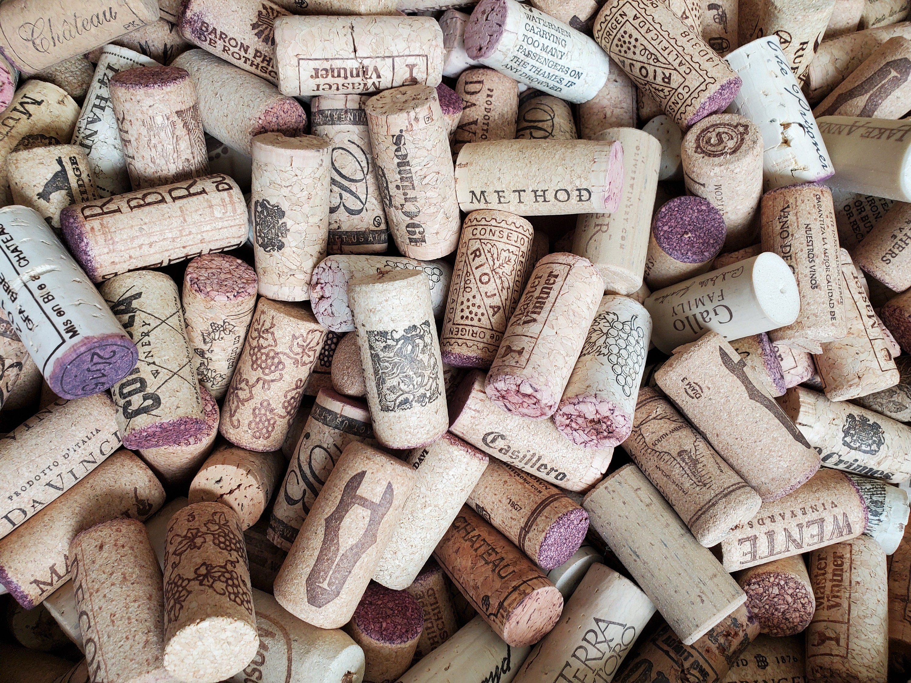 Wine Corks | BULK 100+ Natural Used Wine Corks for Designer Gifting/diy ...