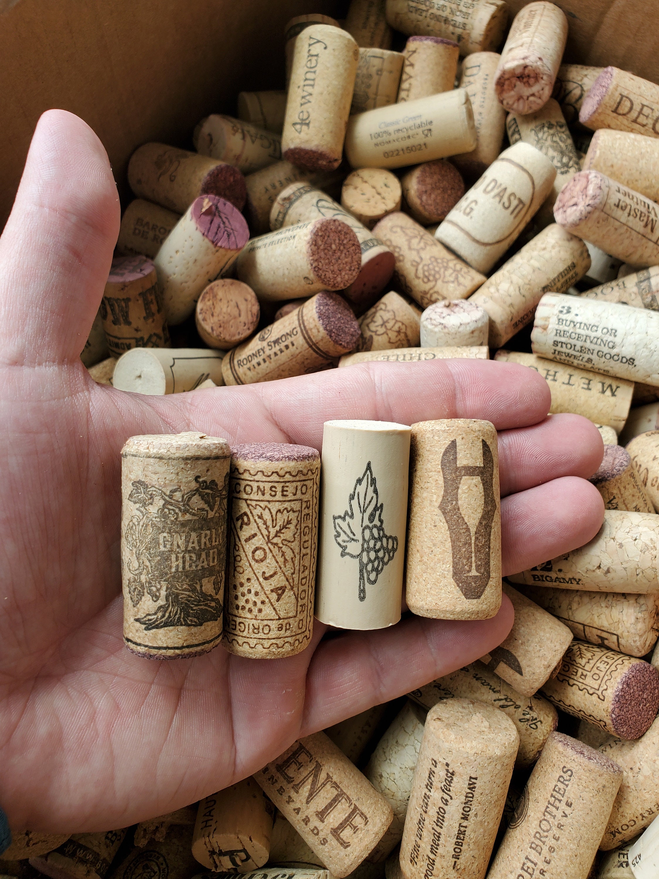 Wine Corks | BULK 100+ Natural Used Wine Corks for Designer Gifting/diy ...