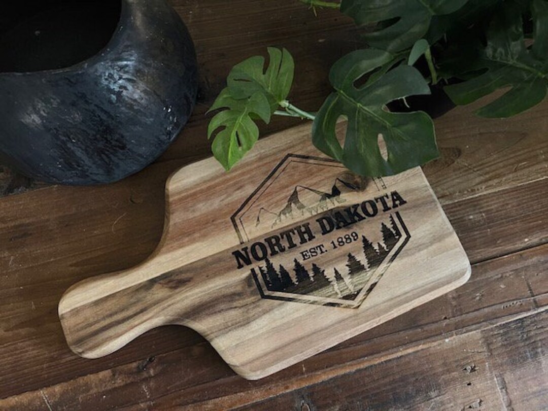 Custom State Cutting Board Border – Personalized Kitchen Decor – Unique ...