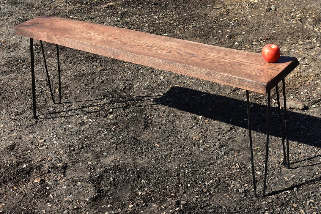 Live Edge Oak Long Coffee Table - Etsy
