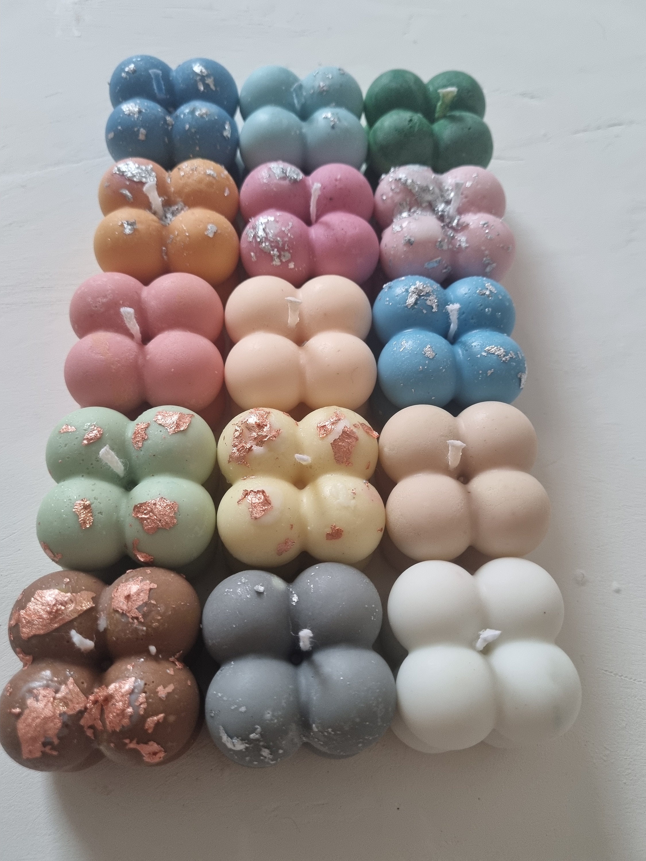 Set of 25 Mini Bubble Cube Candles Wedding Gift His and Her Candle Gift ...