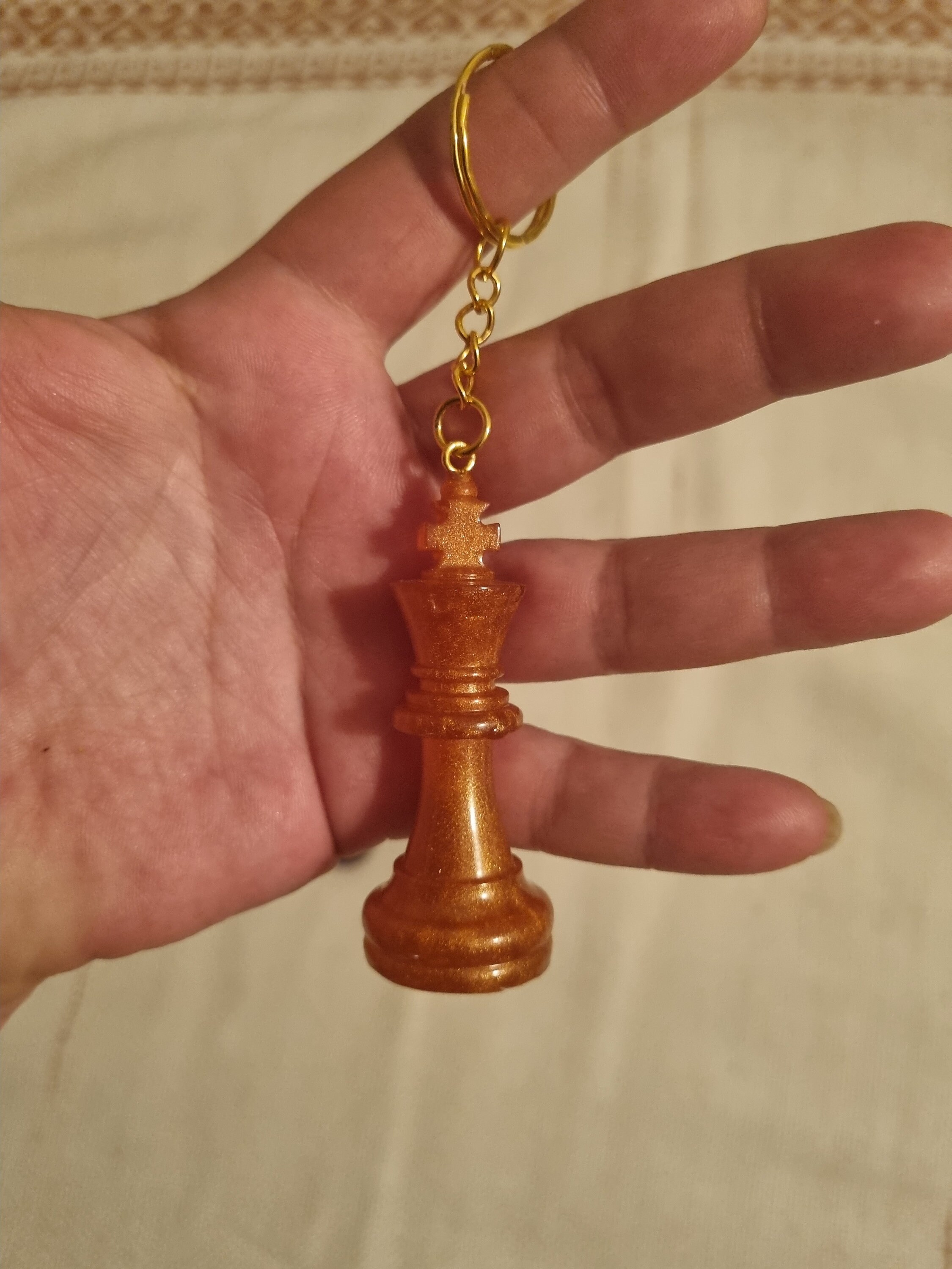 Keychain KING, QUEEN, Pawn Pocket Chessboard Tactical Accessory ...