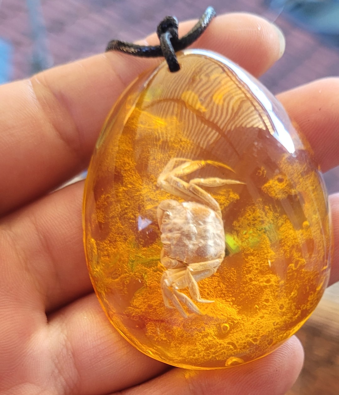 Large Crab Insect Epoxy Resin Pendant - Etsy