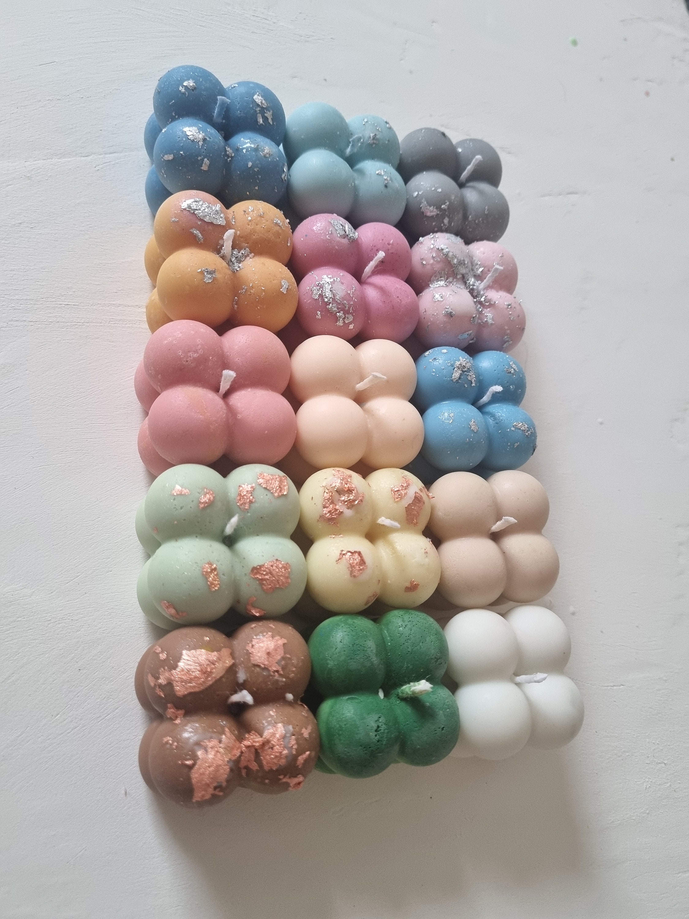 Set of 25 Mini Bubble Cube Candles Wedding Gift His and Her Candle Gift ...