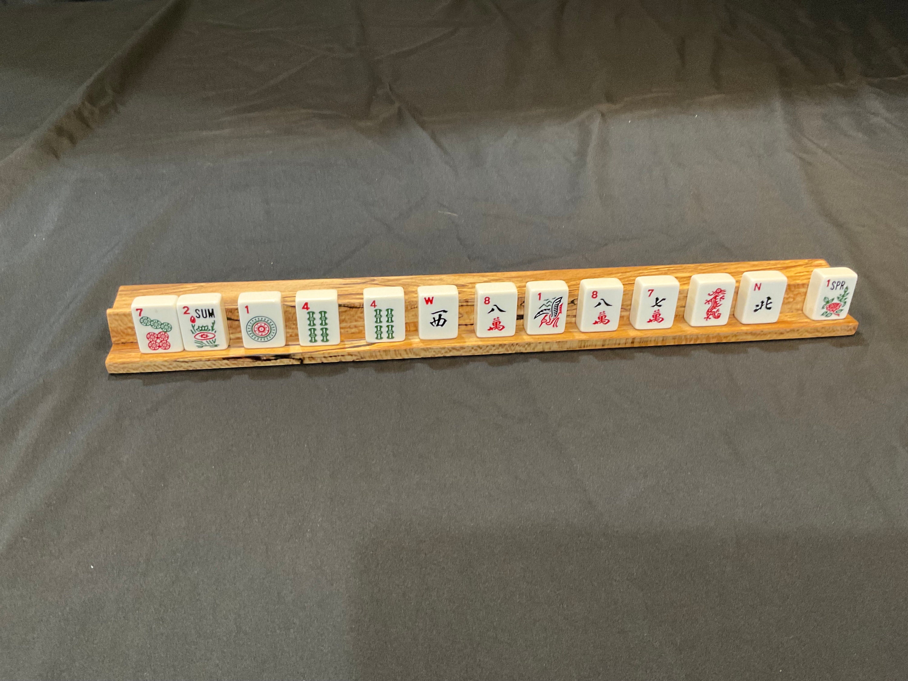 Mah Jongg Tile Rack Made From Spalted Sycamore - Etsy