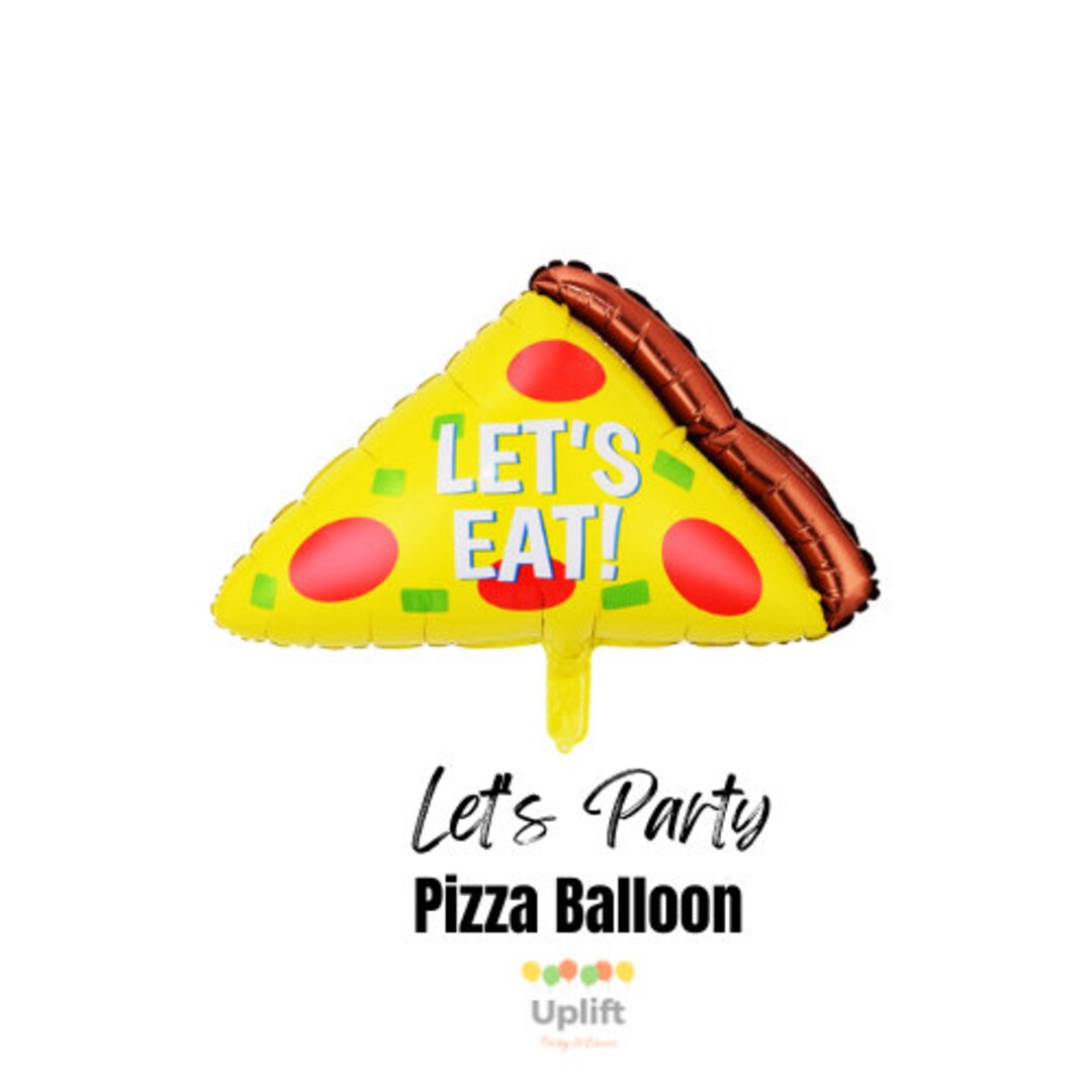 JUMBO Pizza Balloon | Let's Party Pizza Balloon | Pizza Party ...