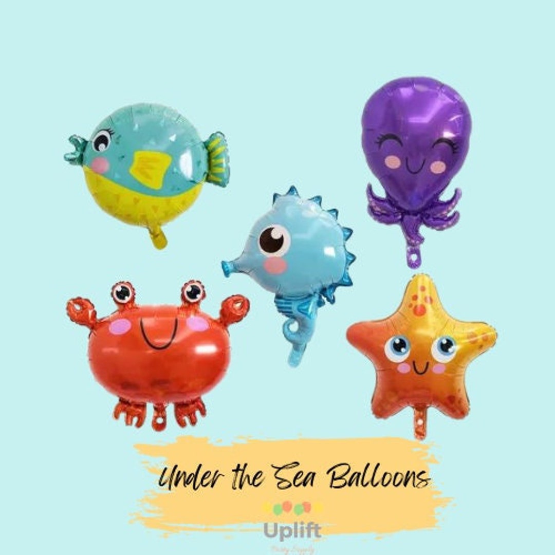 Under the Sea Balloons | Ocean Party Decor | Ocean Theme Balloons ...
