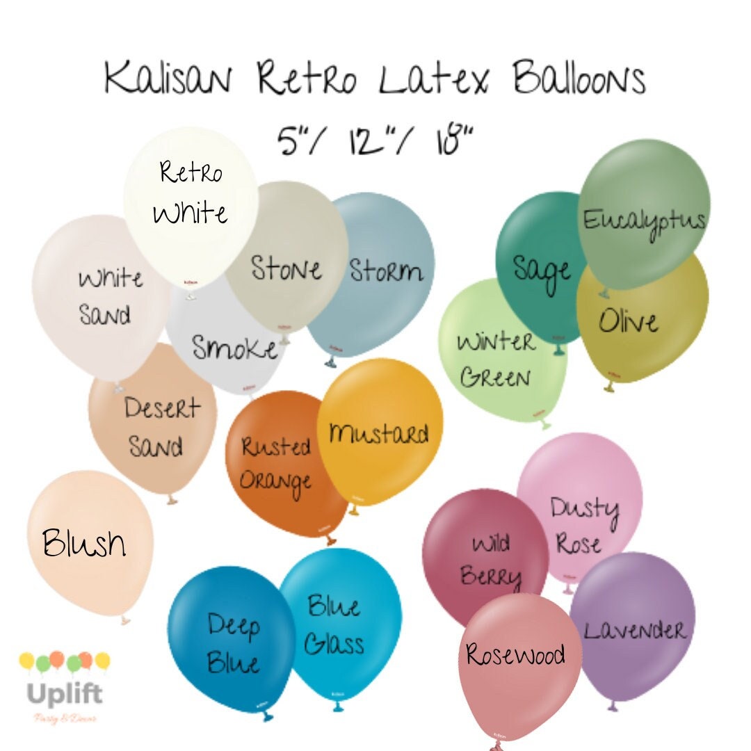 Retro Latex Balloons | Boho Latex Balloons | Boho Birthday | Retro ...