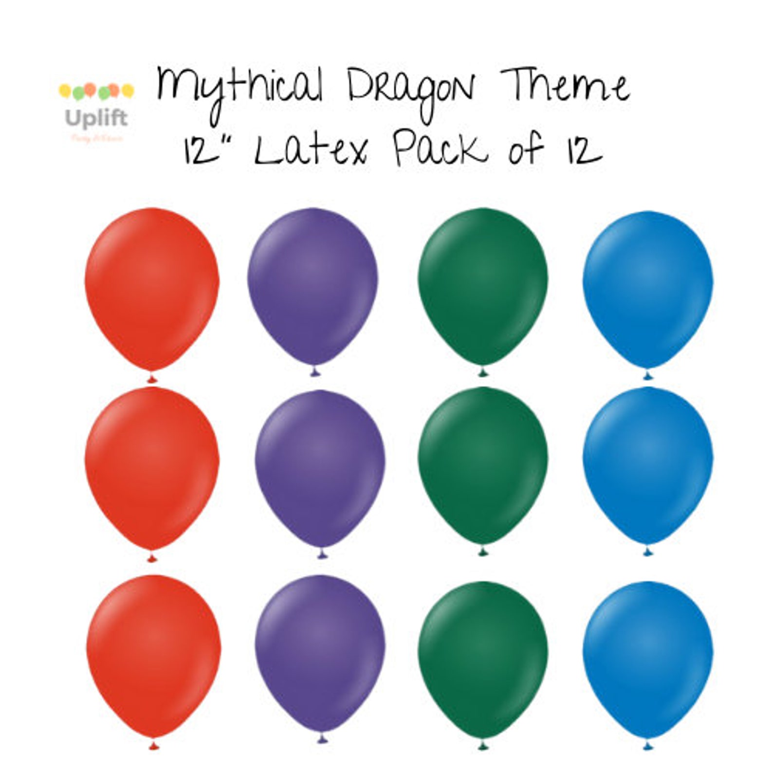 Mythical Dragon Birthday Balloons Jumbo 45 Dragon - Etsy