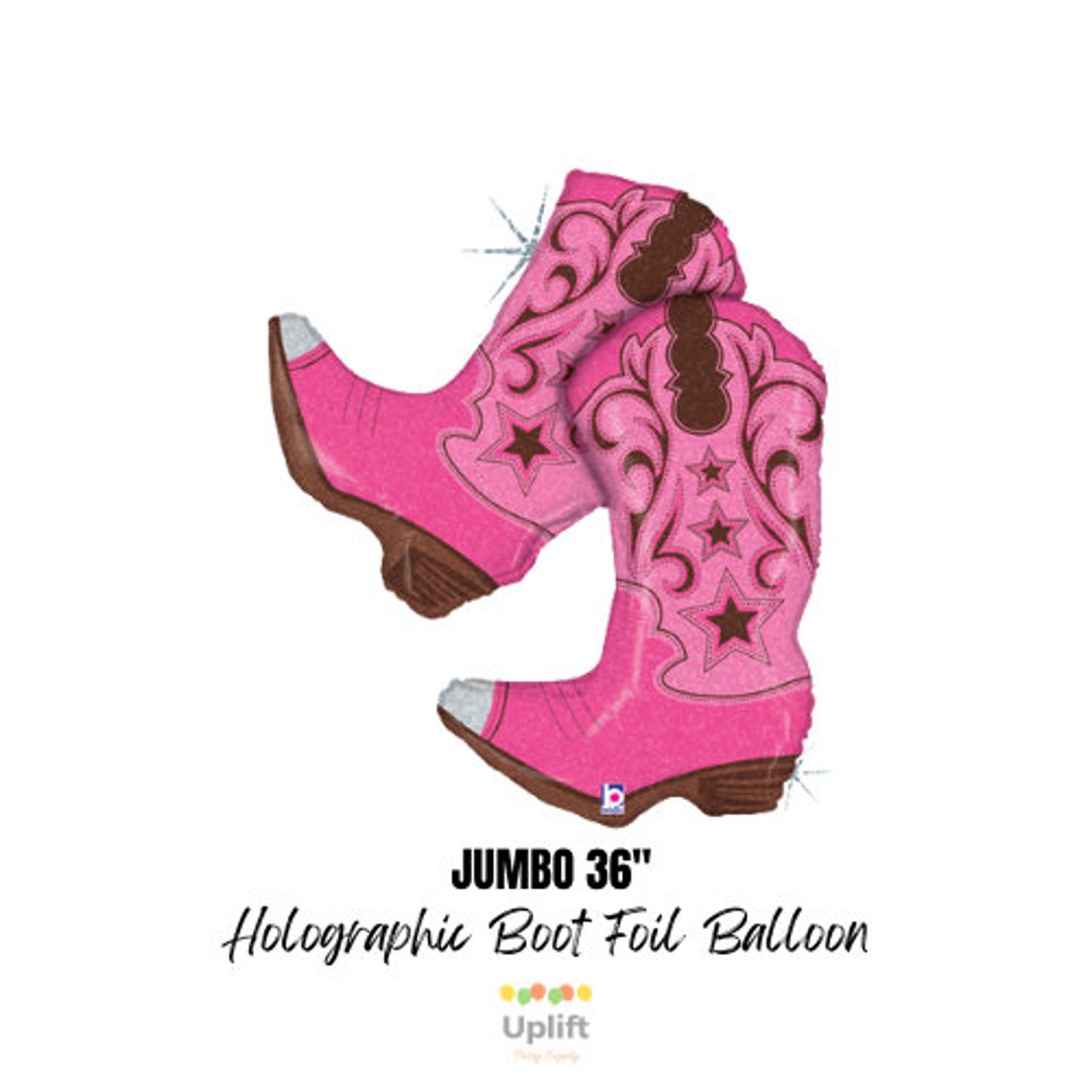 Jumbo Pink Cowgirl Boot Balloon | Western Balloons | Nash Bash Boot ...