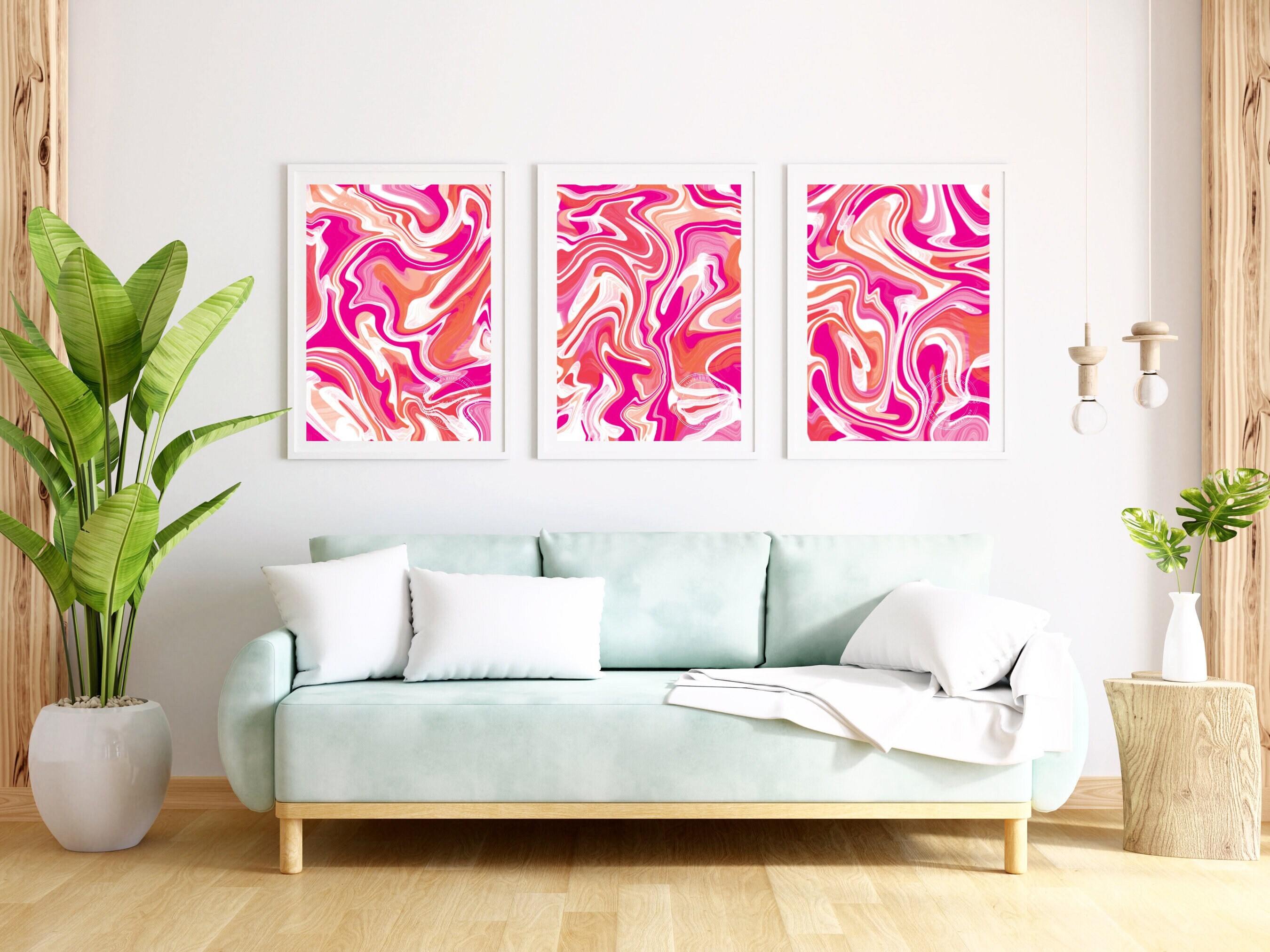 Preppy Wall Art Set of 3 Preppy Room Decor Set of 3 Preppy - Etsy