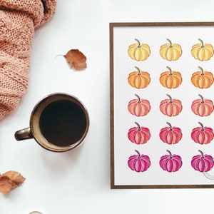 Fall Printable Wall Art, Halloween Wall Art Printable, Pumpkin Wall Art ...