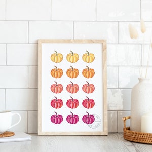 Fall Printable Wall Art, Halloween Wall Art Printable, Pumpkin Wall Art ...