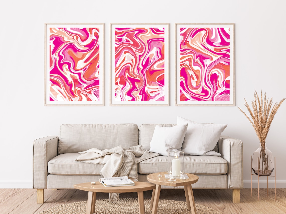 Preppy Wall Art Set of 3 Preppy Room Decor Set of 3 Preppy - Etsy