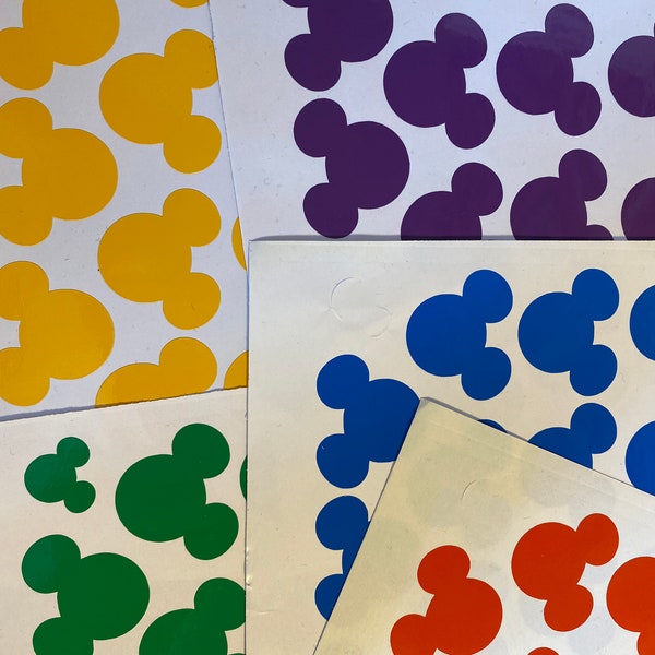 Mickey Mouse Head Stickers - Etsy UK