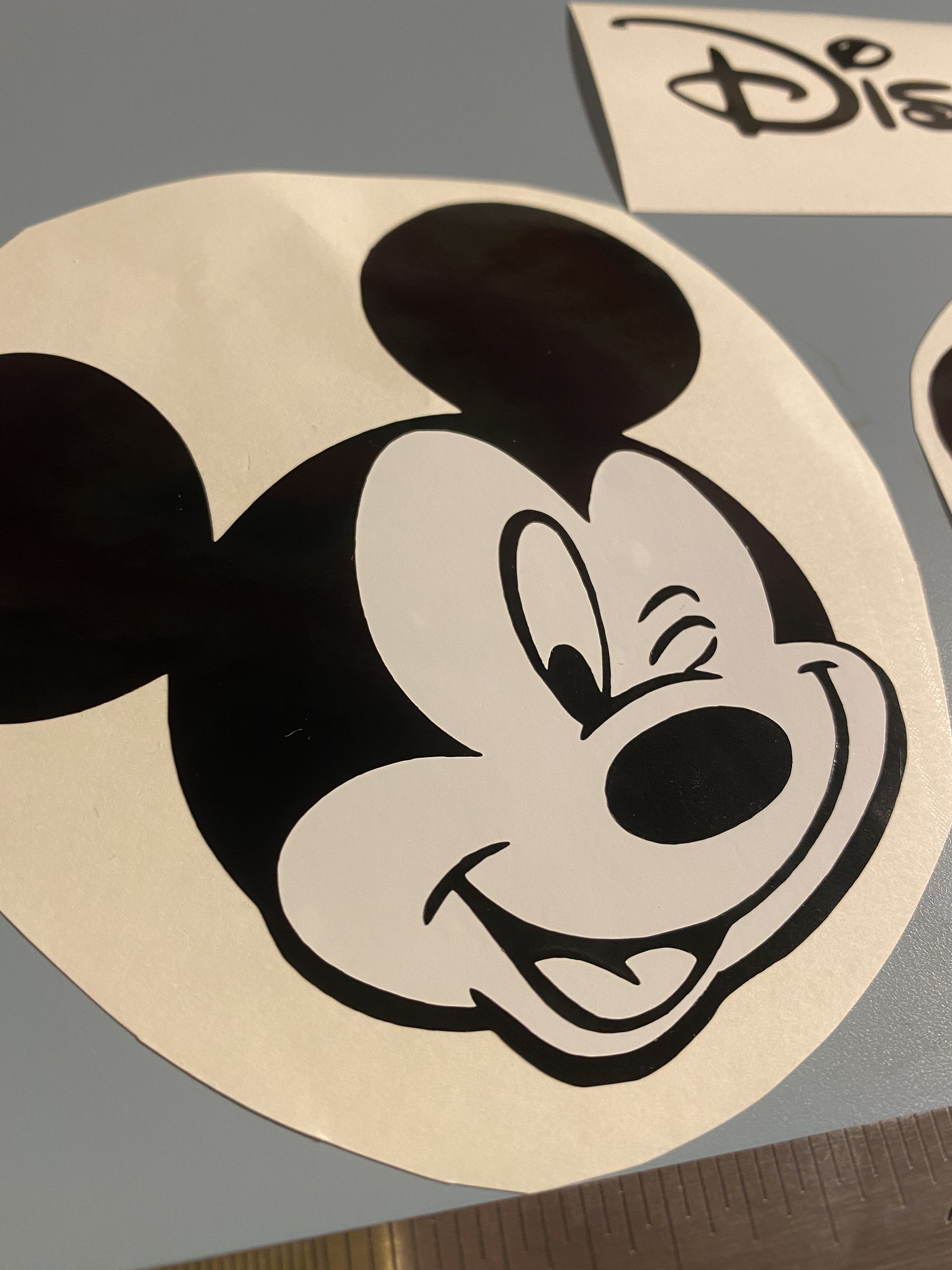 Mickey Mouse & Minnie Mouse Vinyl Sticker Includes FREE Disney Sticker ...