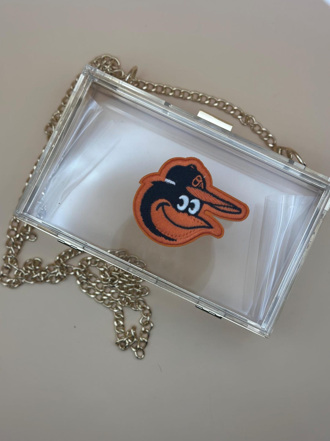 Baltimore Orioles Clear Acrylic Clutch: MLB Stadium-approved Game Day Purse - Etsy