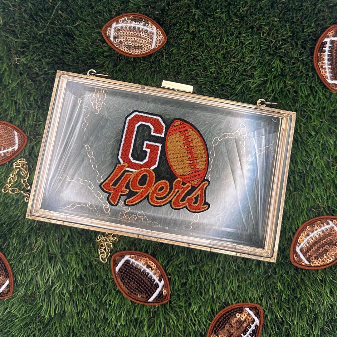 San Francisco 49ers Clear Acrylic Purse – Stadium Approved Game Day Bag ...
