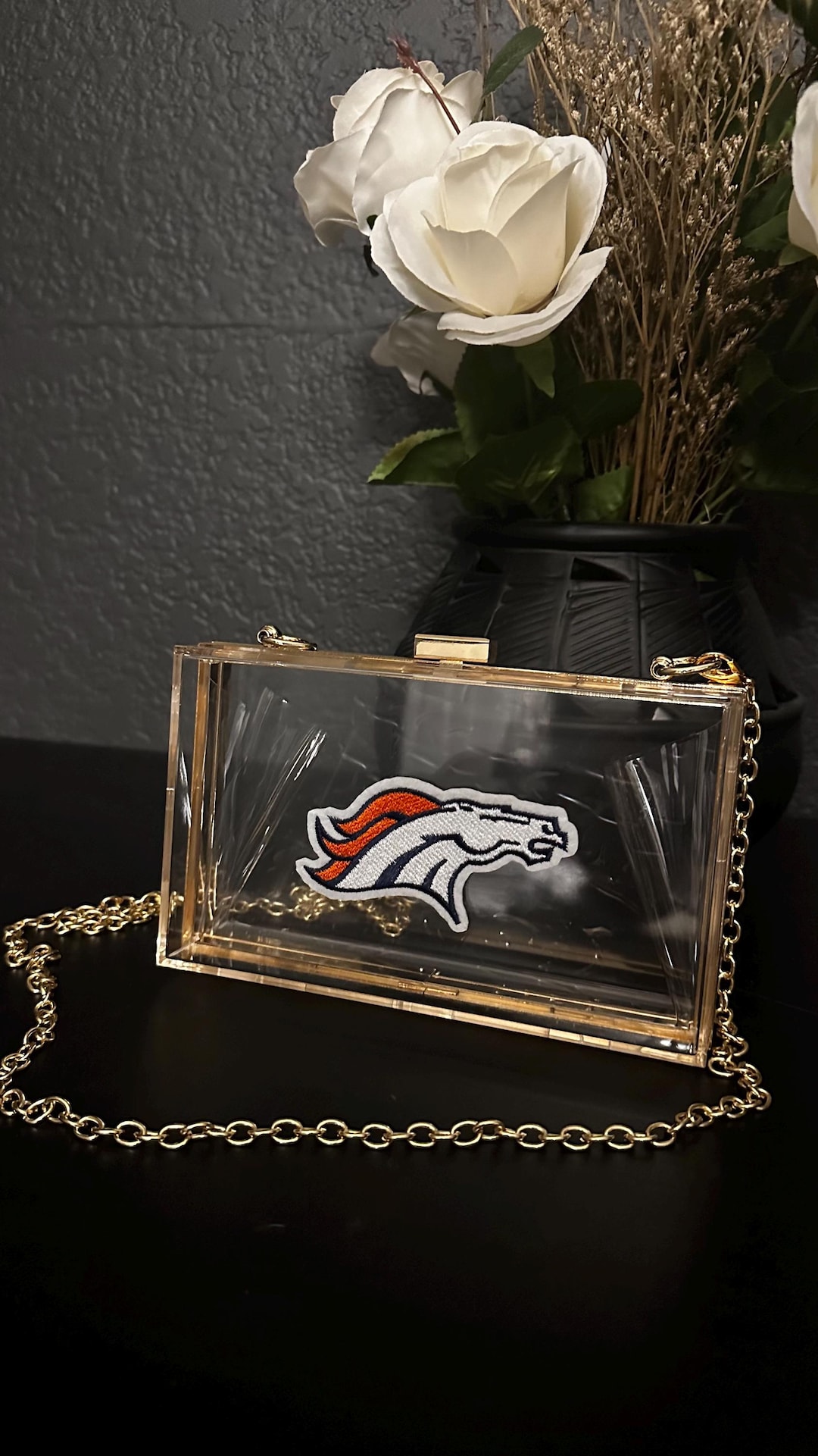 Denver Broncos Clear Stadium Purse: NFL Football Patch Crossbody Bag - Etsy