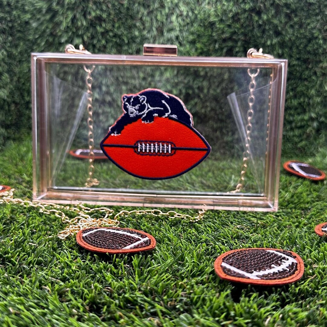 Chicago Bears Clear Acrylic Purse – Stadium Approved Game Day Bag ...