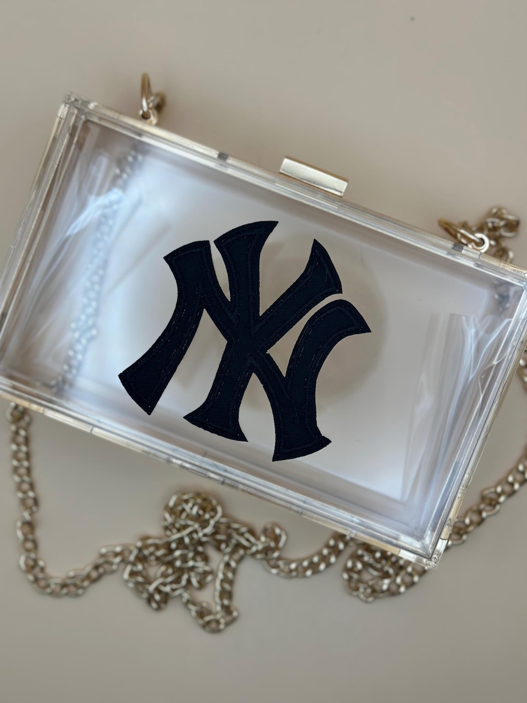 Yankees Clear Stadium Purse: Custom Baseball Game Day Bag - Etsy