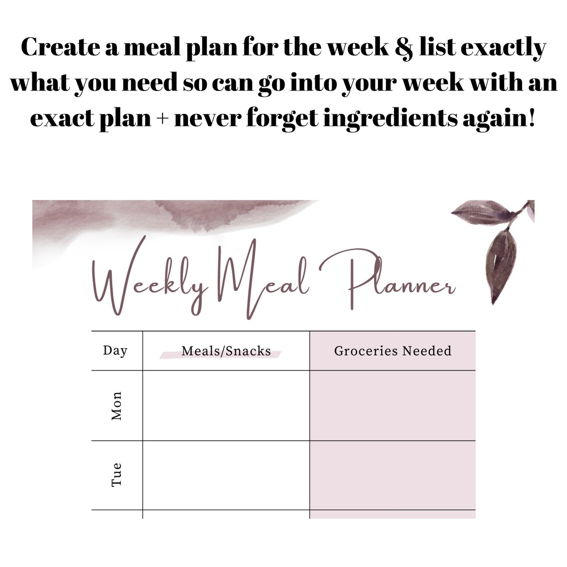 Weekly/daily Health and Fitness Planner - Etsy