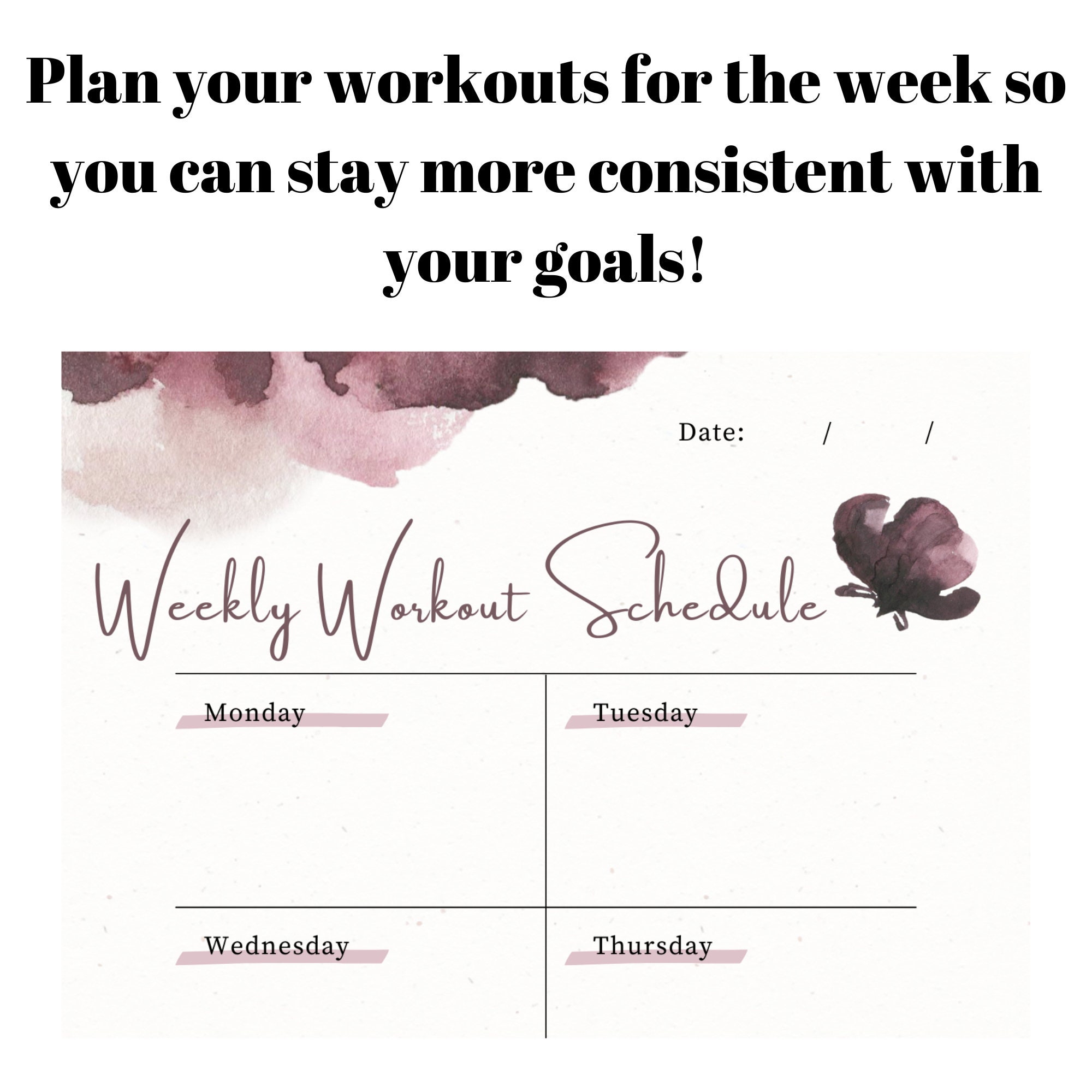 Weekly/daily Health and Fitness Planner - Etsy