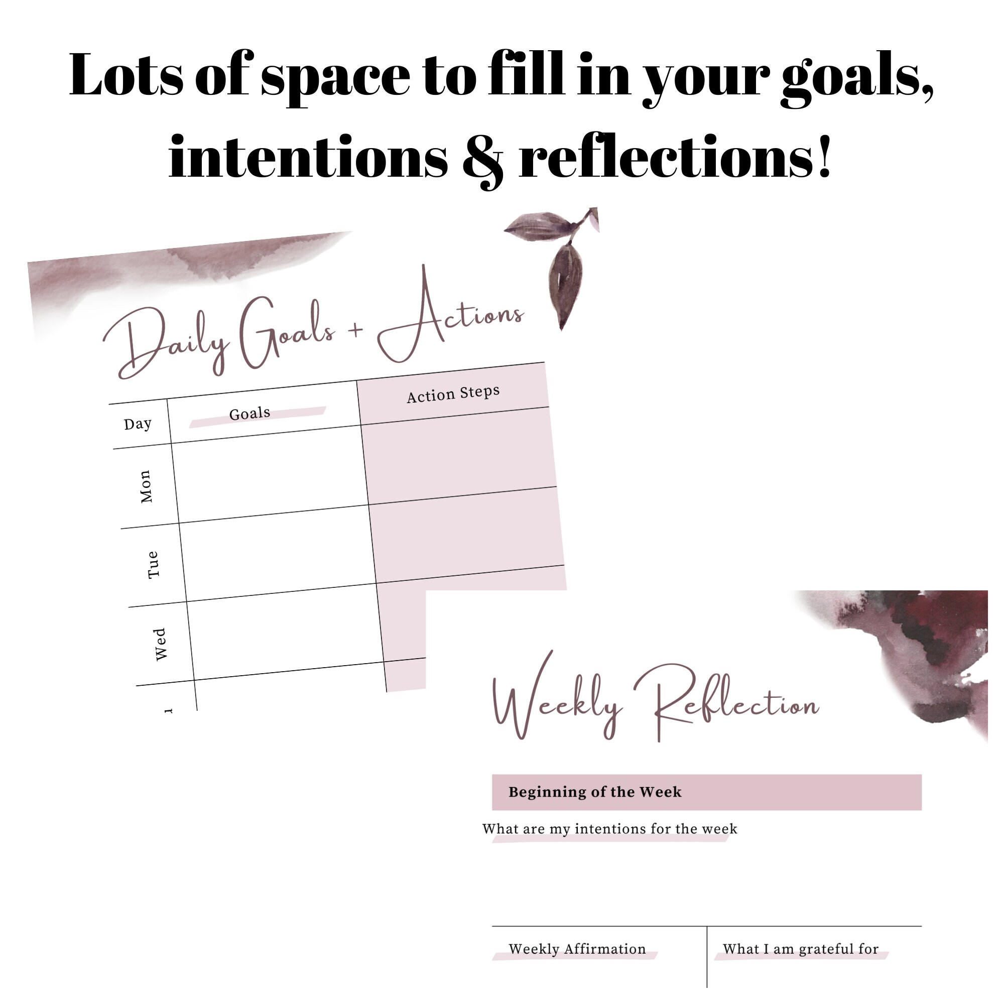 Weekly/daily Health and Fitness Planner - Etsy