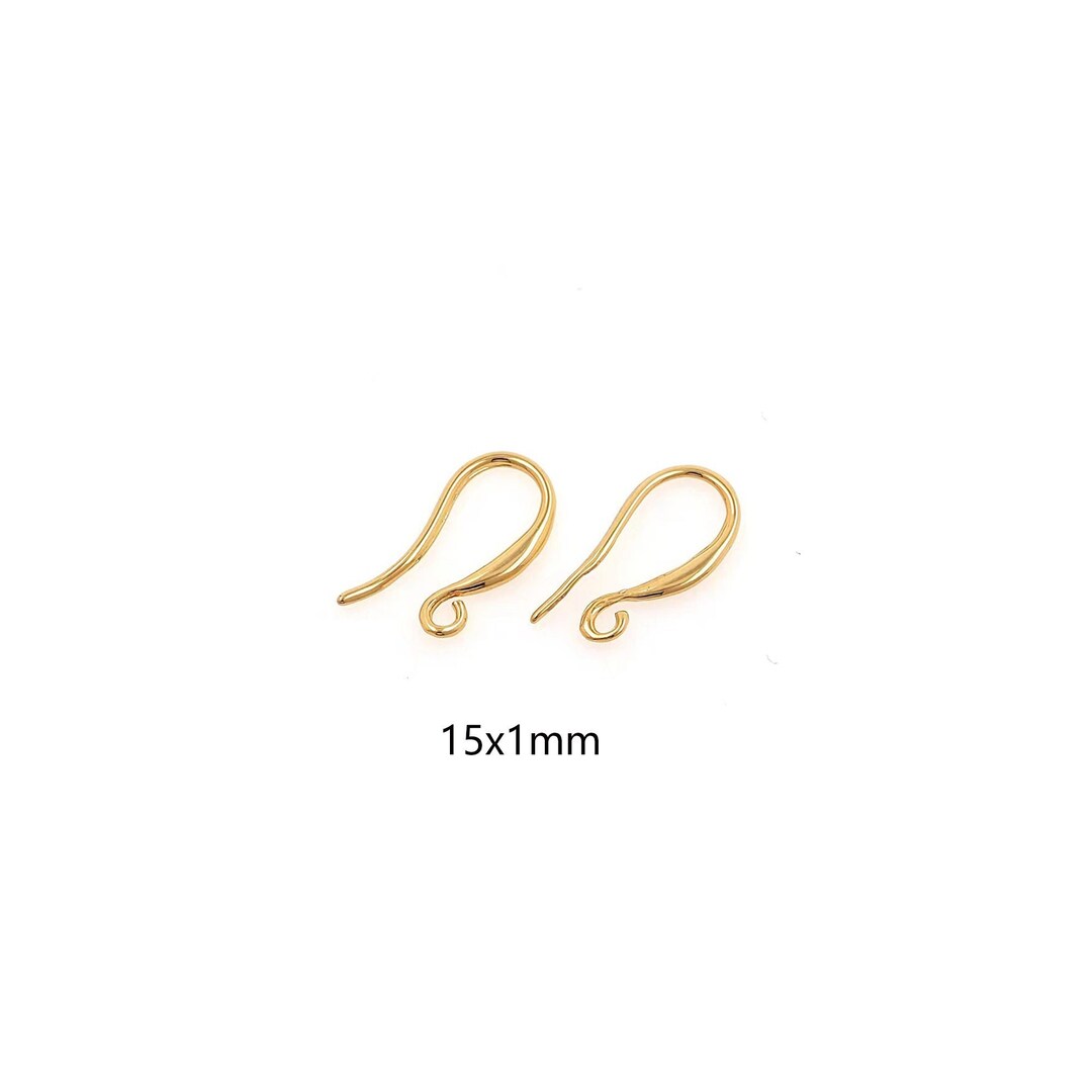 18K Gold Filled HOOK Earrings,ear Wires, Wire Hooks,ear Hooks, French ...