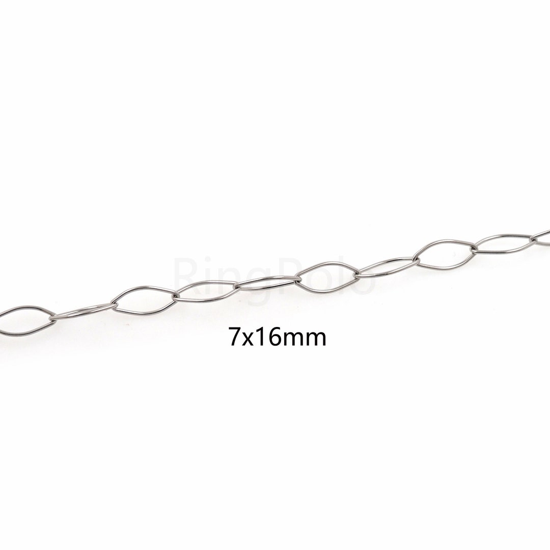 Stainless Steel Rhombus Chain,minimalist Chains,silver Rhombus Chain ...