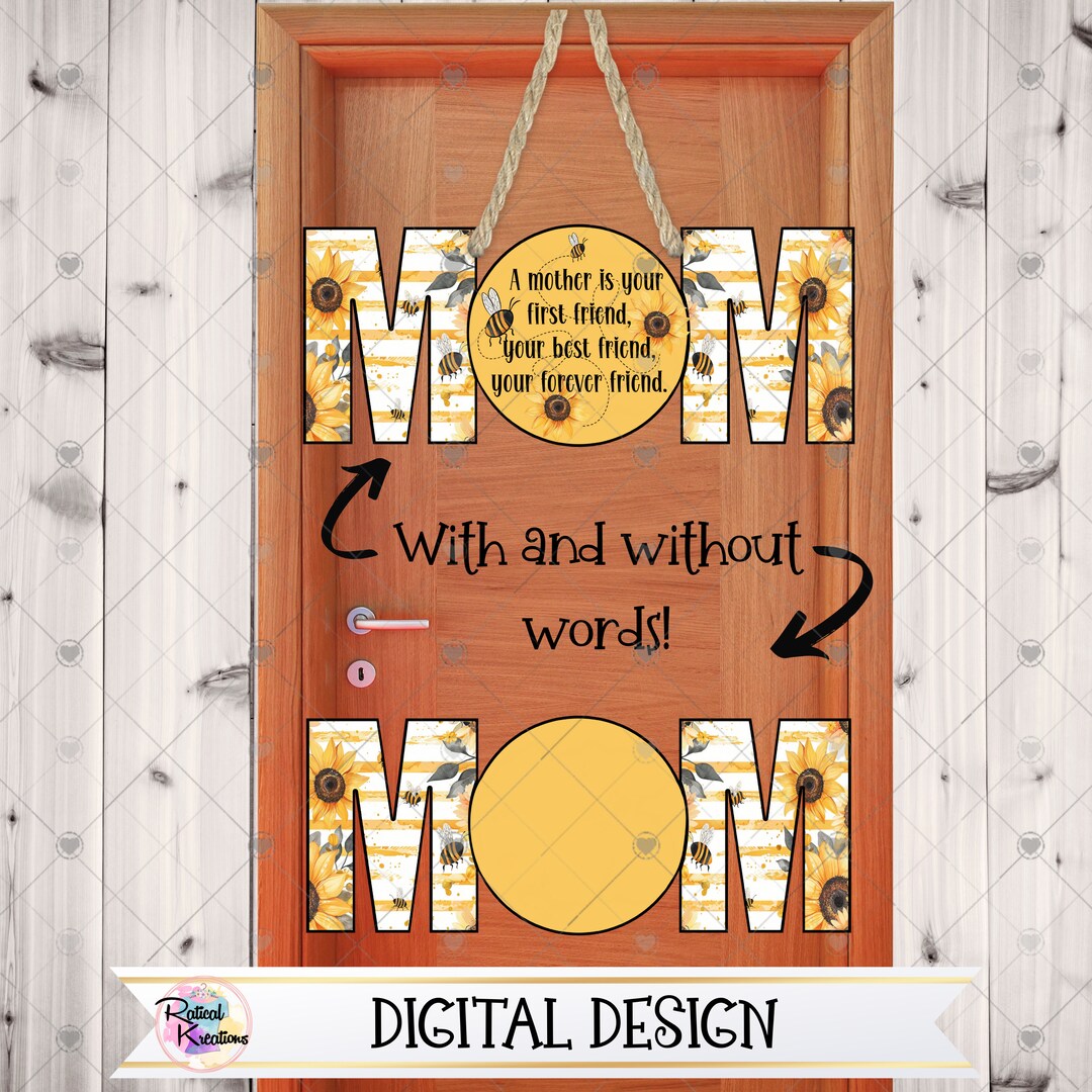 Mom Hanger With Holes - Sublimation Digital Design Download, Mom Door ...