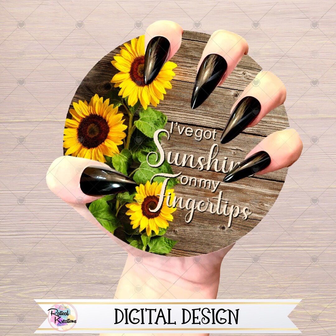 Round Nail Prop Design for MDF- Sublimation Digital Download, PNG ONLY ...