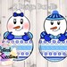 Snowman and Snow Girl Bundle- Sublimation Design Download, Digital ...
