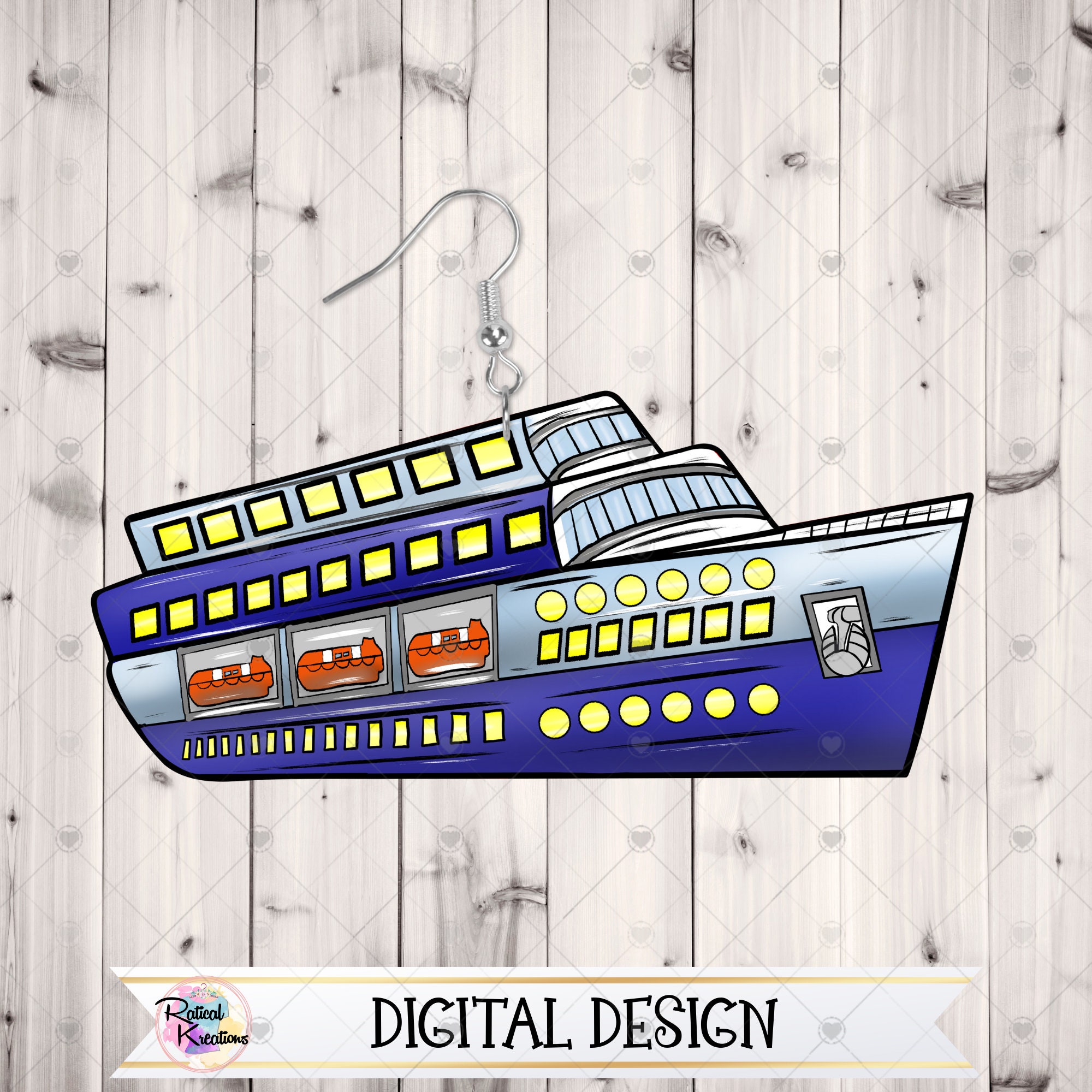 Cruise Ship Bundle- Sublimation Digital Design Download, Door Hanger ...