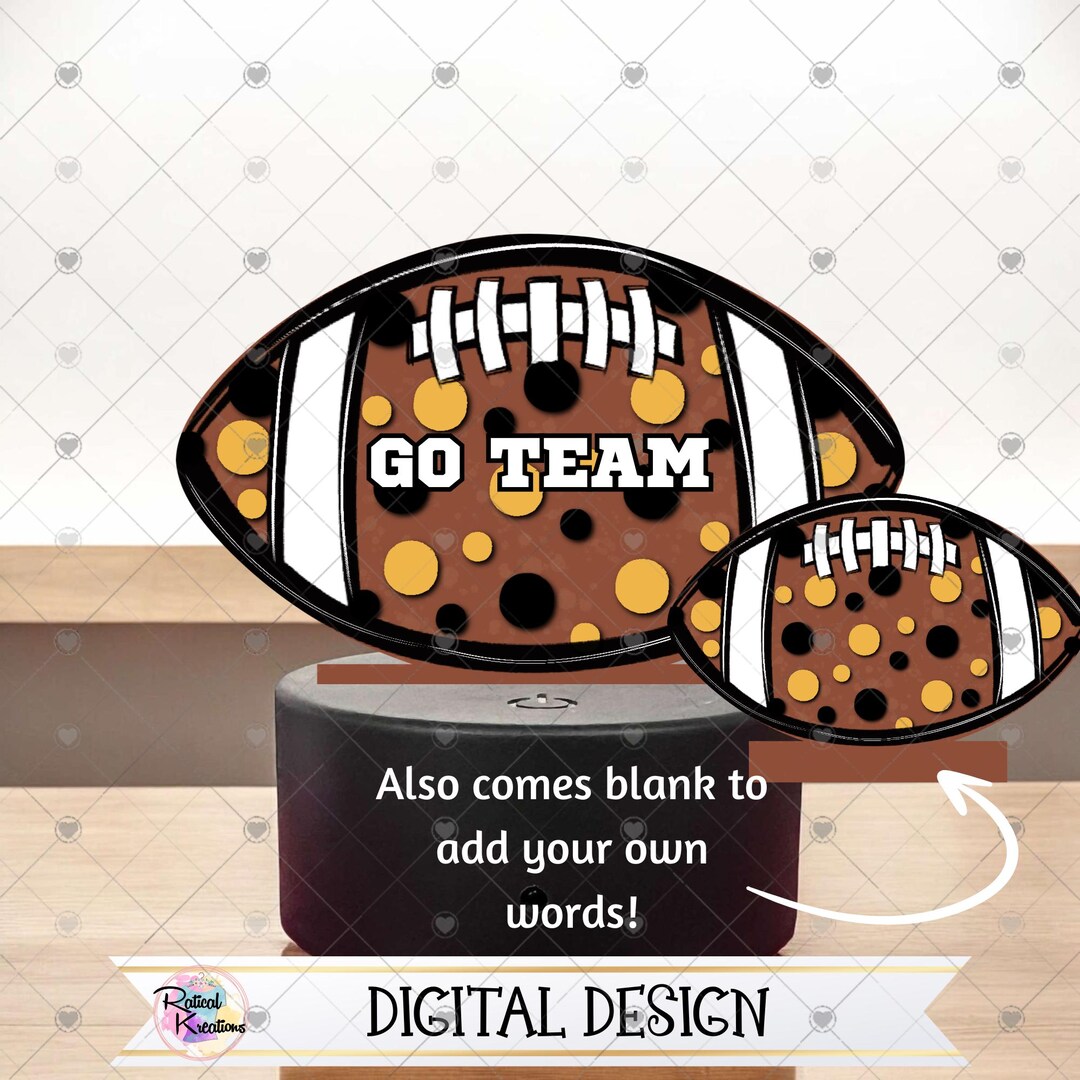 FOOTBALL Light Base for Acrylic Blanks-sublimation Digital Design ...