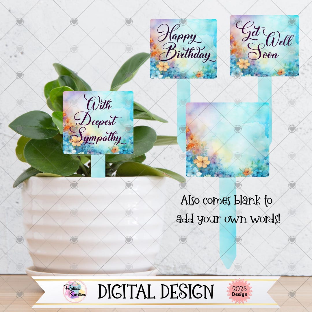 Square Garden Stake - Occasion Bundle Sublimation DIGITAL DESIGN Only ...
