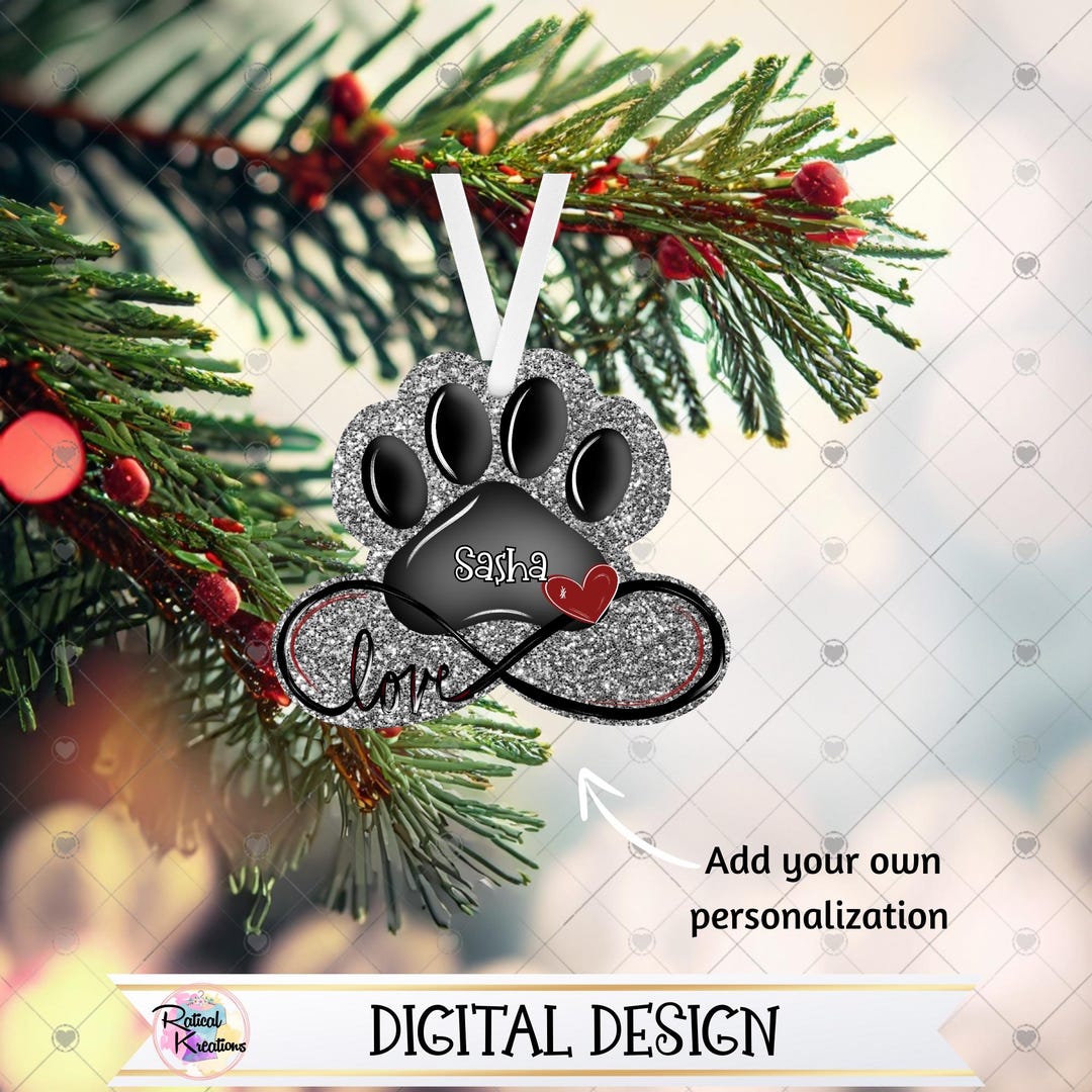 Dog Paw Infinity Design- Sublimation Digital Design Download PNG ONLY ...
