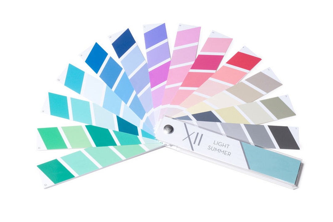 Light Summer Color Palette/fan - Etsy