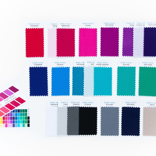 Winter Color Swatches - Etsy