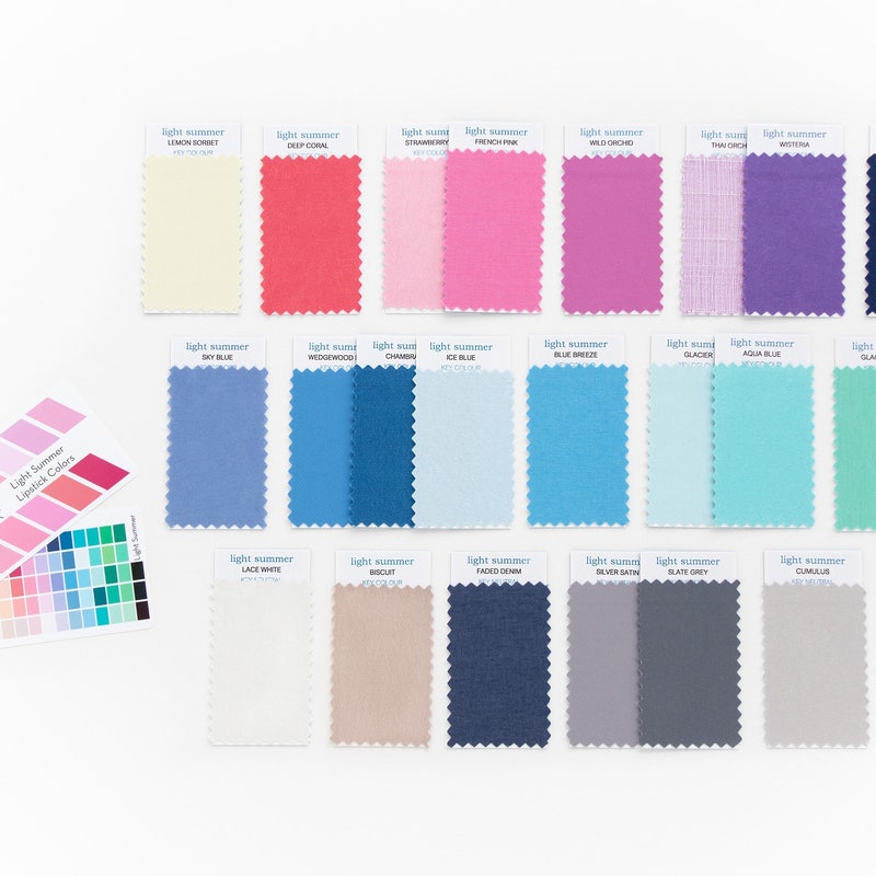 Soft Summer Color Swatches - Etsy