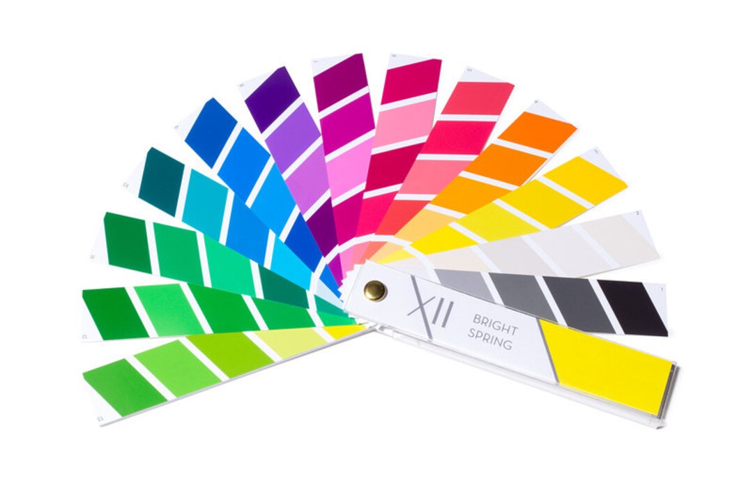 Bright Spring Color Palette/fan - Etsy